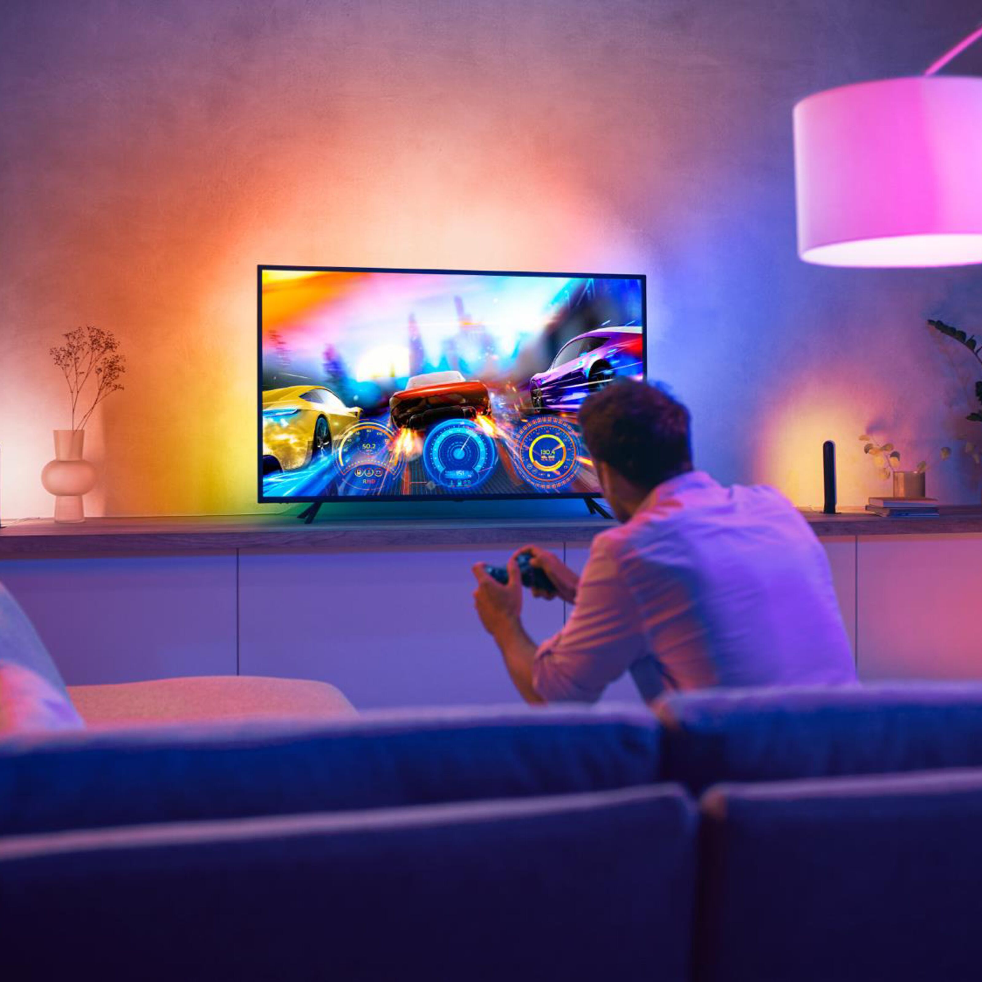 Philips Hue Play Gradient TV Lightstrip Reaktiv LED-list - Philips Hue ...