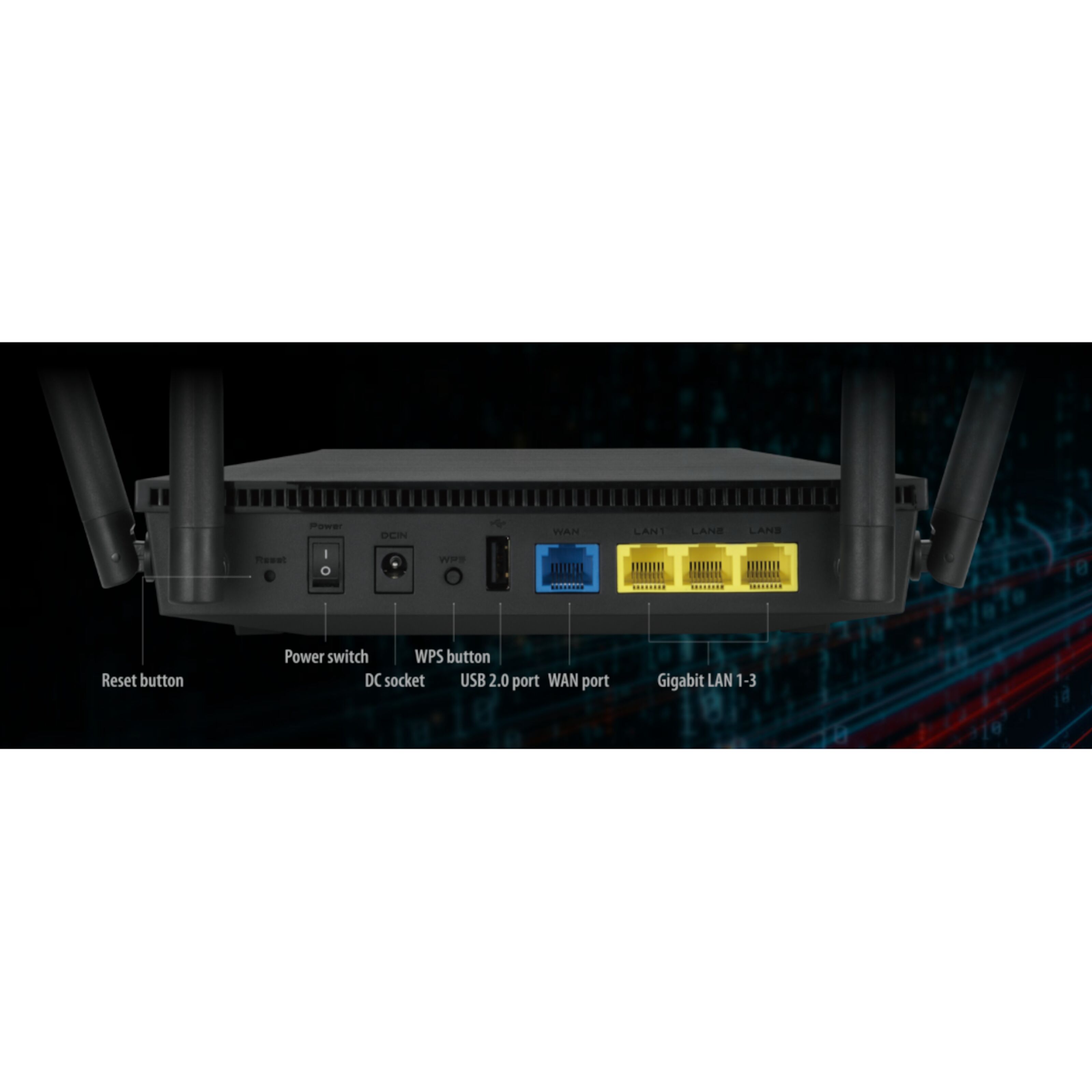 Asus RT-AX53U Trådlös router AX1800 - Trådlösa routrar | Kjell.com