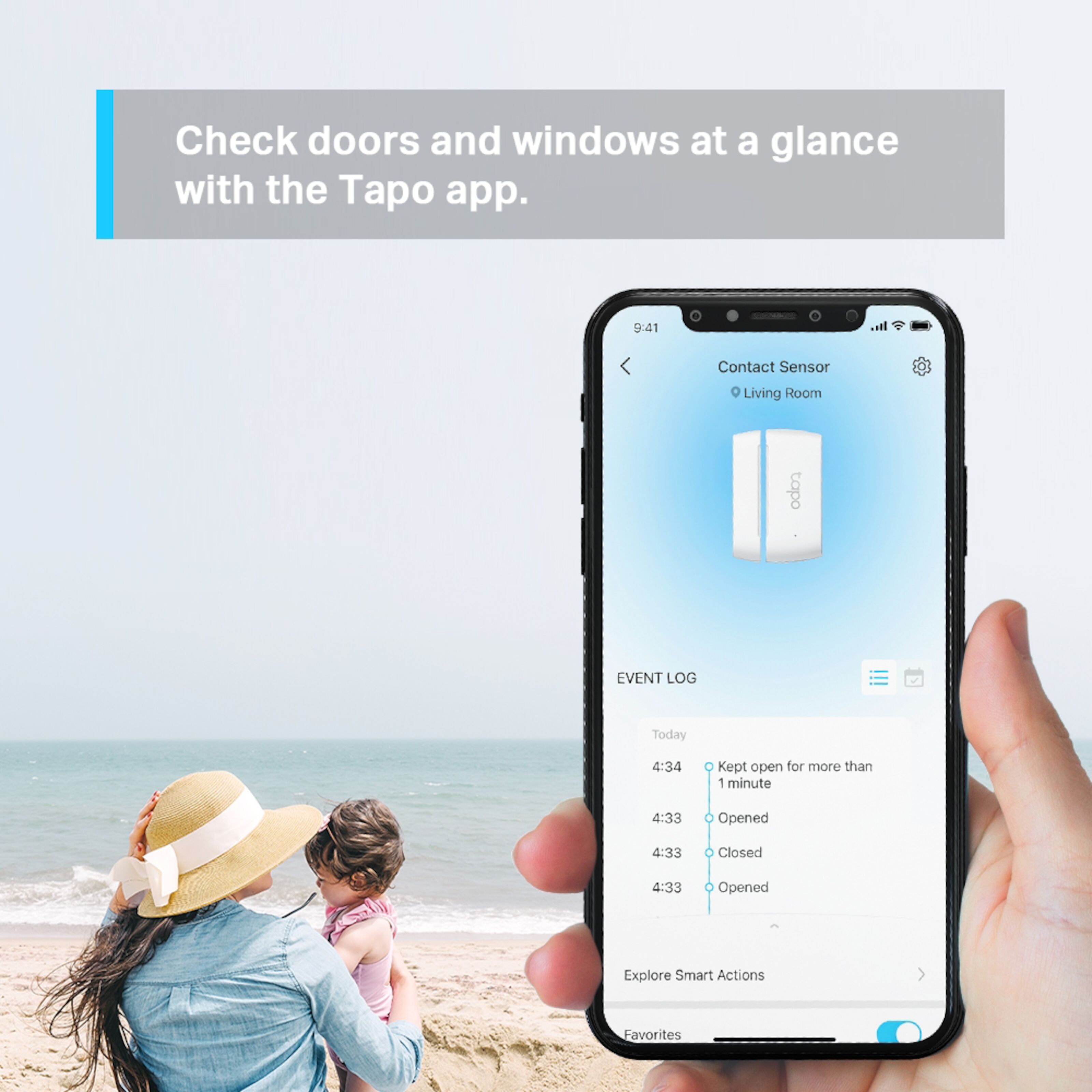 TP-link Tapo T110 Magnetsensor - Smarta magnetkontakter | Kjell.com