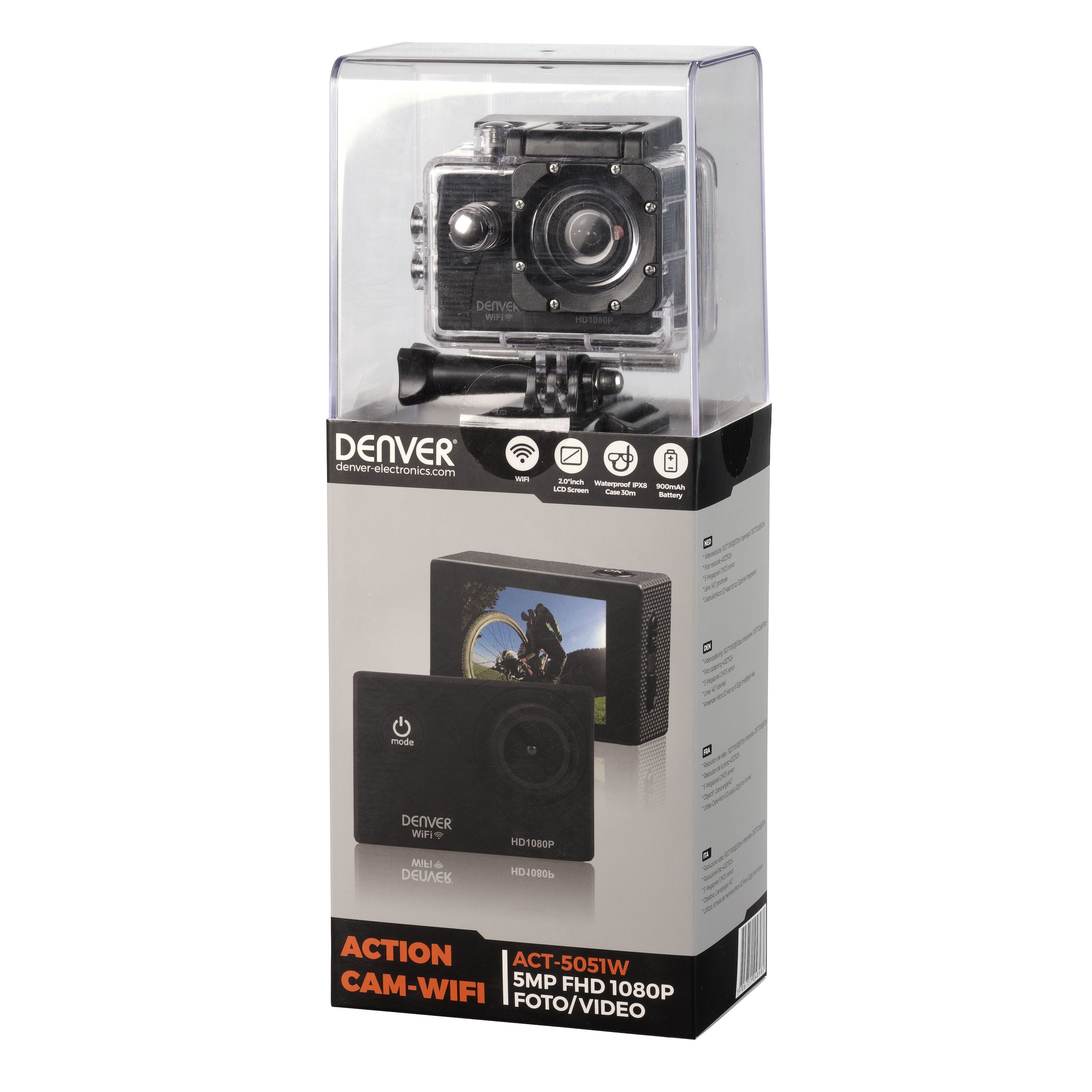 Denver ACT-5051W Actionkamera Full HD med wifi - Actionkamera | Kjell.com