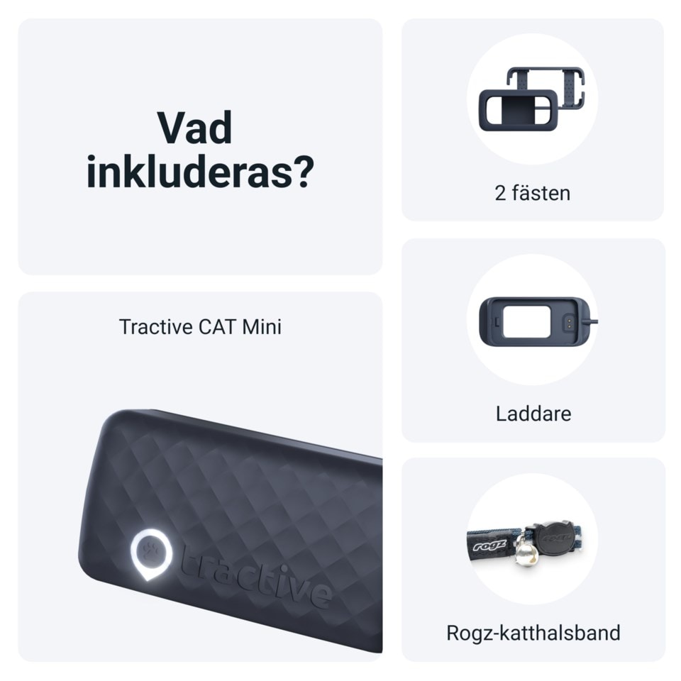 Tractive CAT Mini GPS-tracker för katt - GPS-tracker | Kjell.com Tractive CAT Mini GPS-tracker för katt - GPS-tracker | Kjell.com