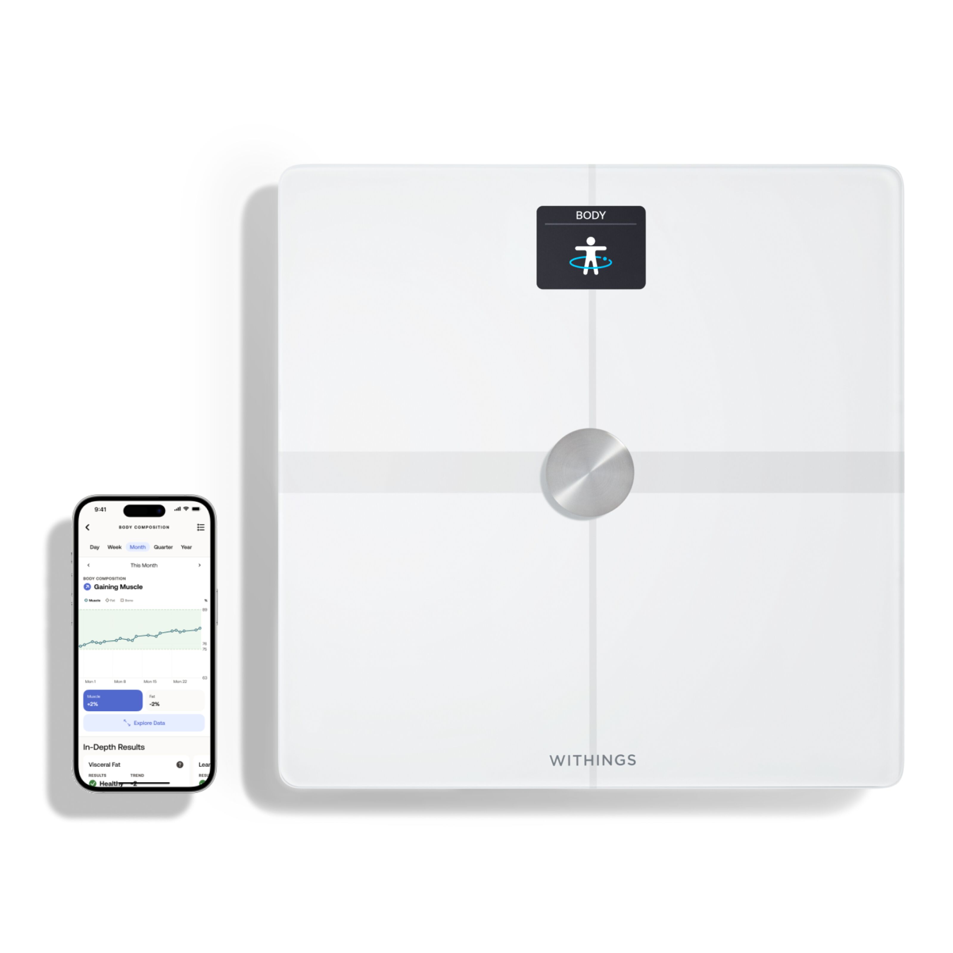 Withings Body Smart Personvekt med wifi - Personvekter | Kjell & Company