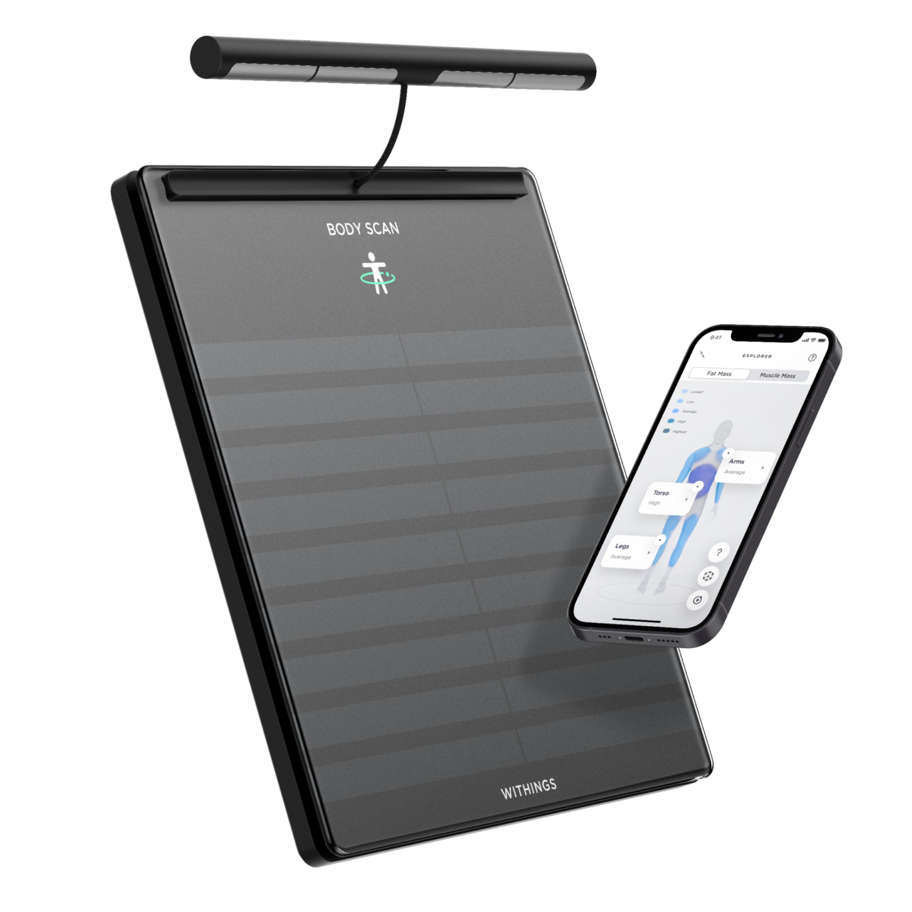 Withings Body Scan Connected Health Station Smart våg Svart ...