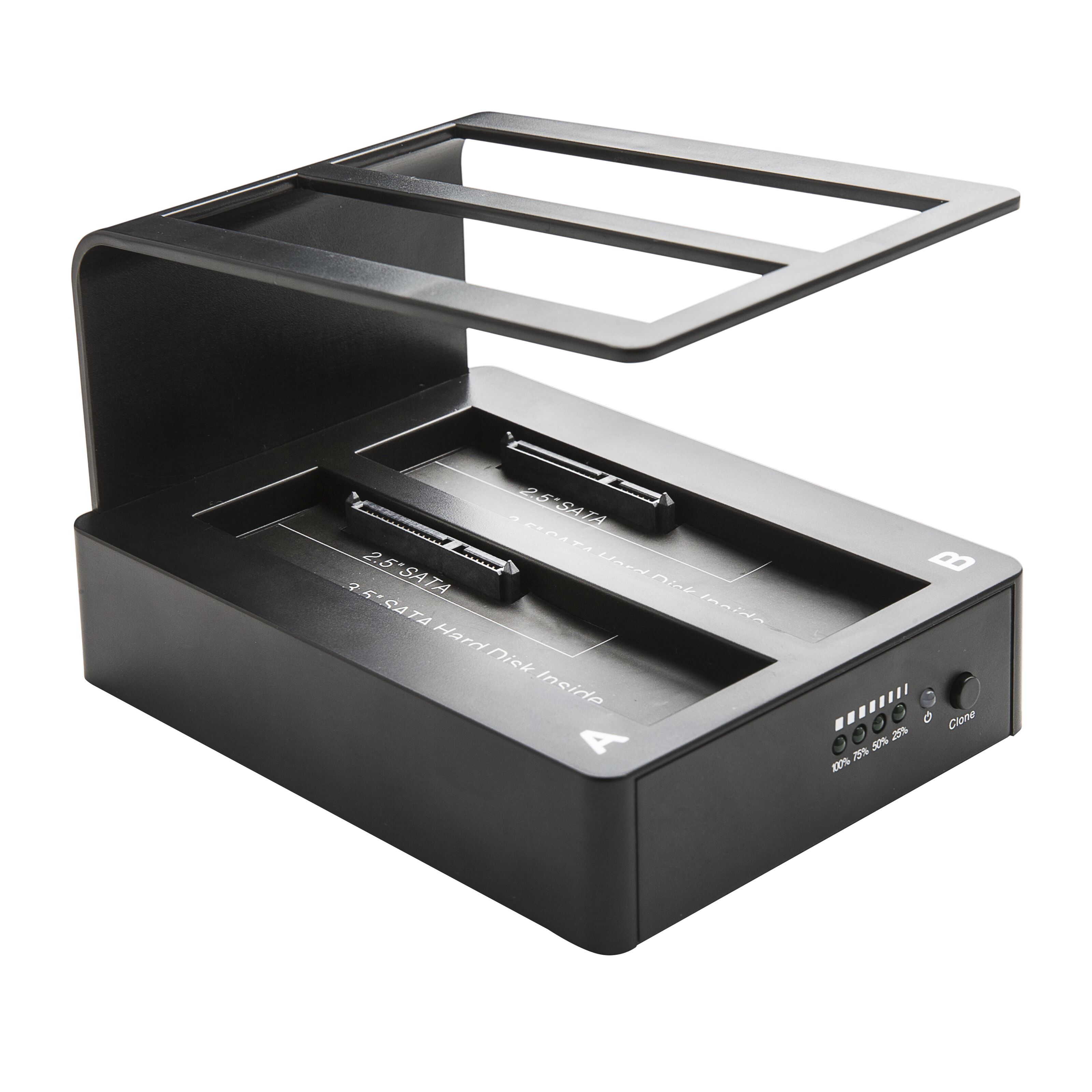 Plexgear USB 5 Gb/s dockningsstation med diskkloning - Hårddiskkabinett ...