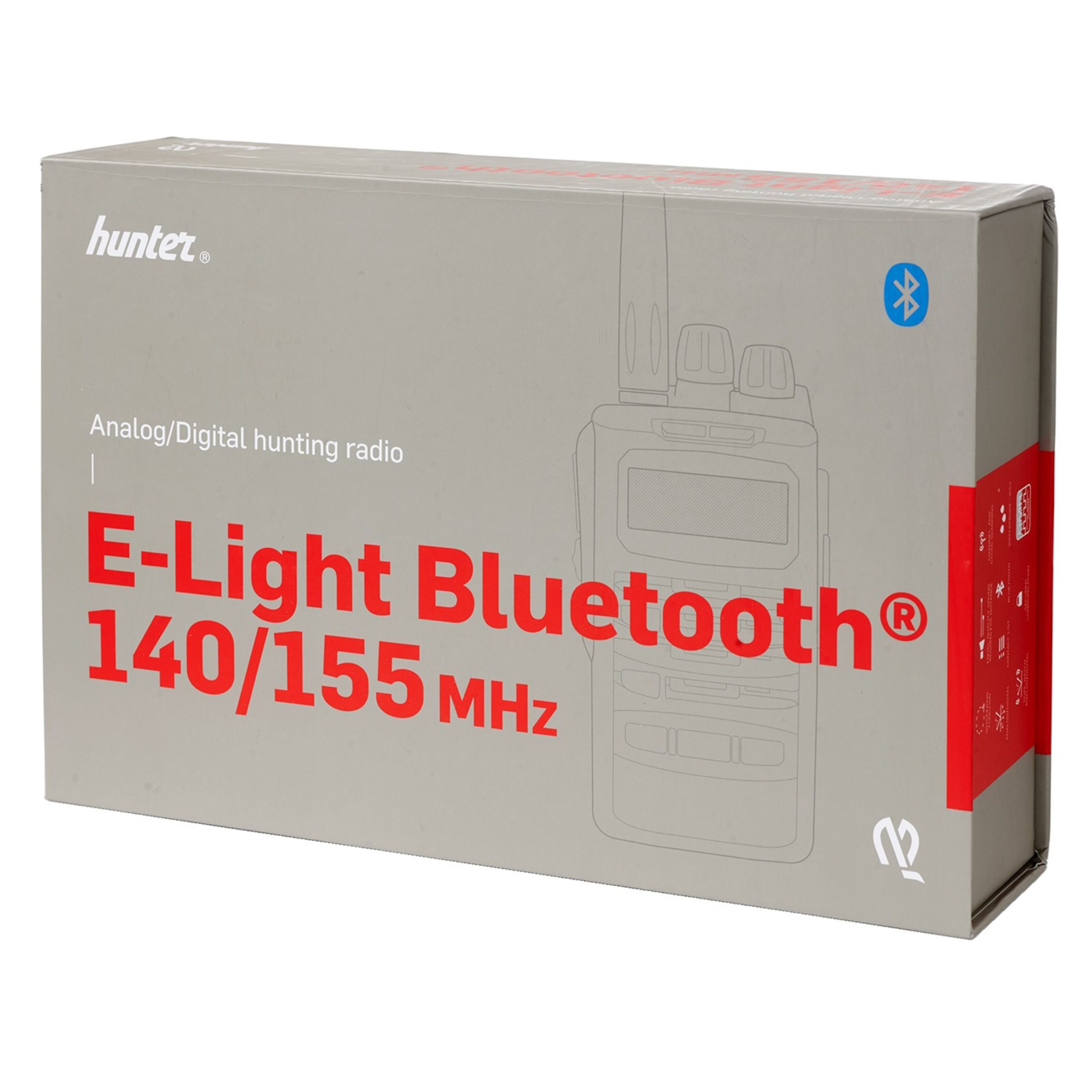 Hunter E-Light BT Jaktradio 140/155 MHz - Jaktradio | Kjell.com