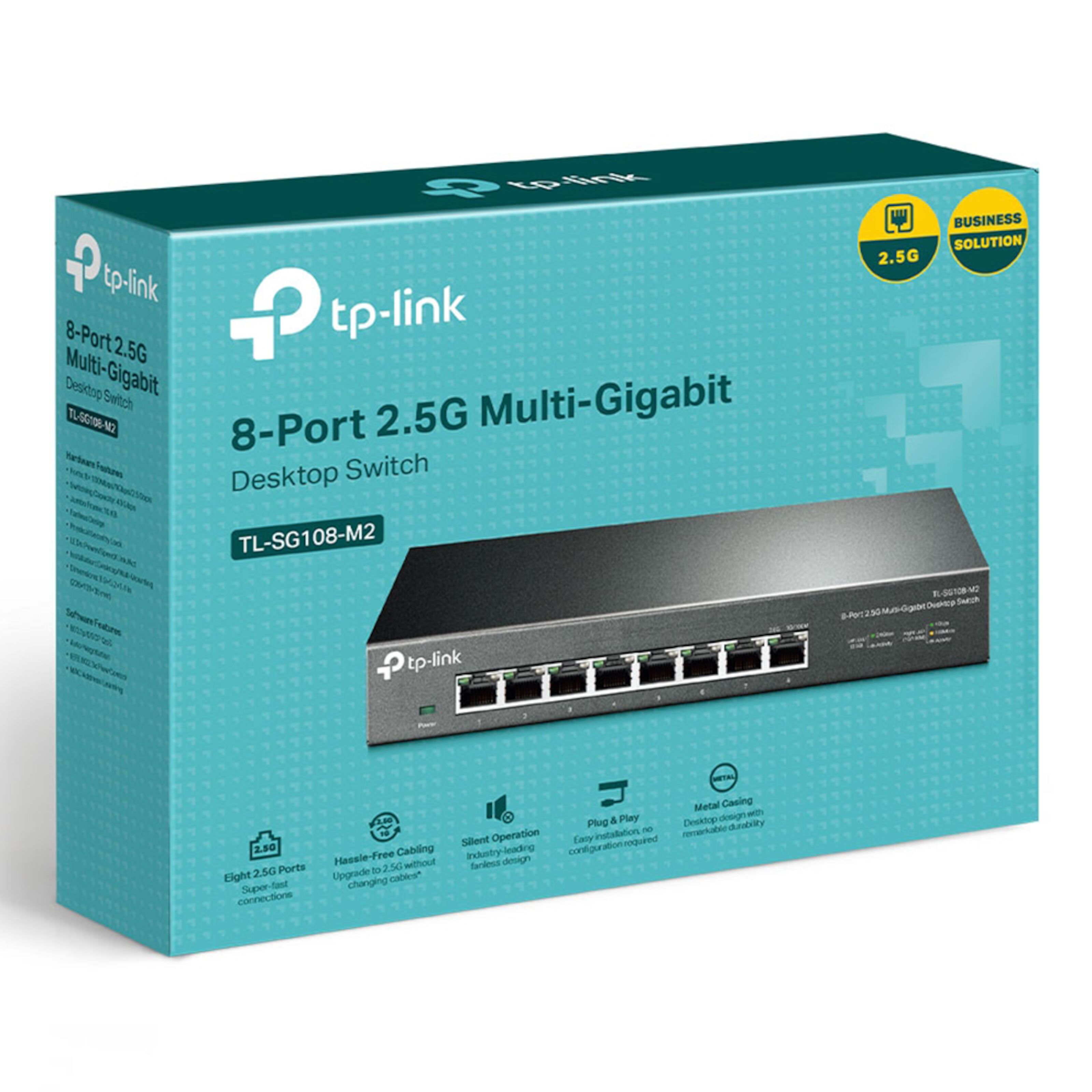 TP-link TL-SG108-M2 Gigabitswitch 8 portar 2,5 Gb/s - Switchar | Kjell.com