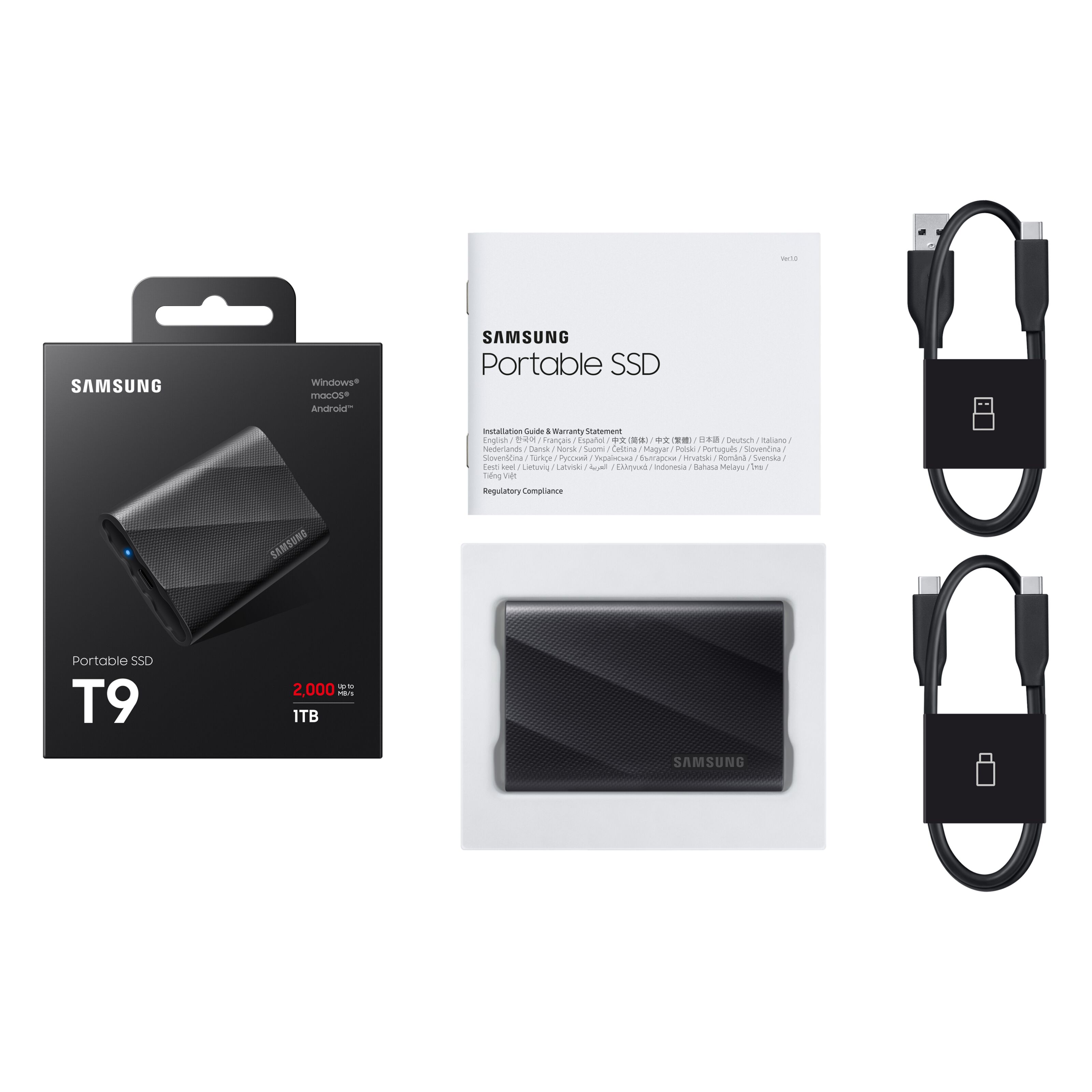Samsung T9 Ekstern SSD-disk - Eksterne harddisker | Kjell.com