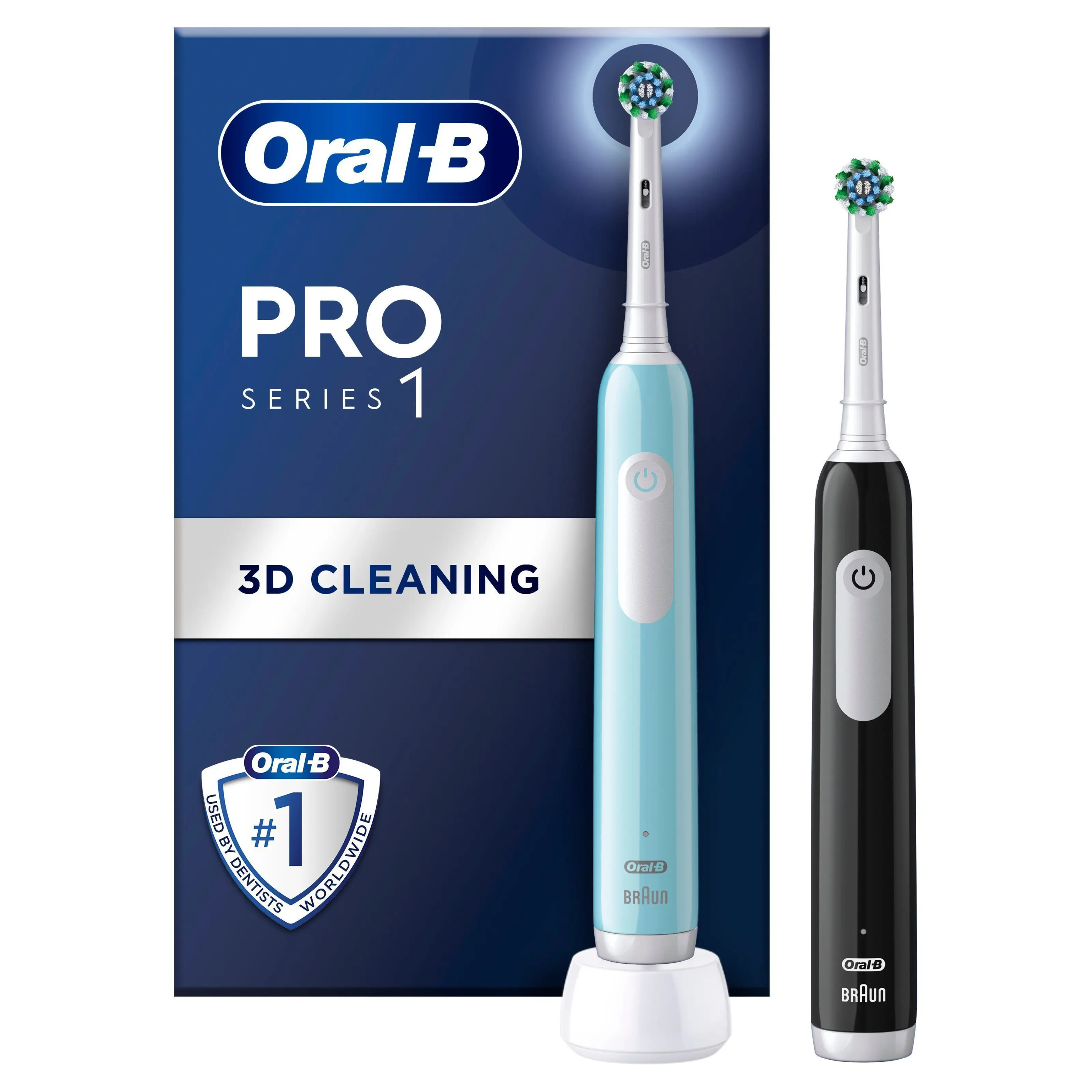 Oral-B Pro 1 DUO Eltandborste 2-pack - Eltandborstar | Kjell & Company