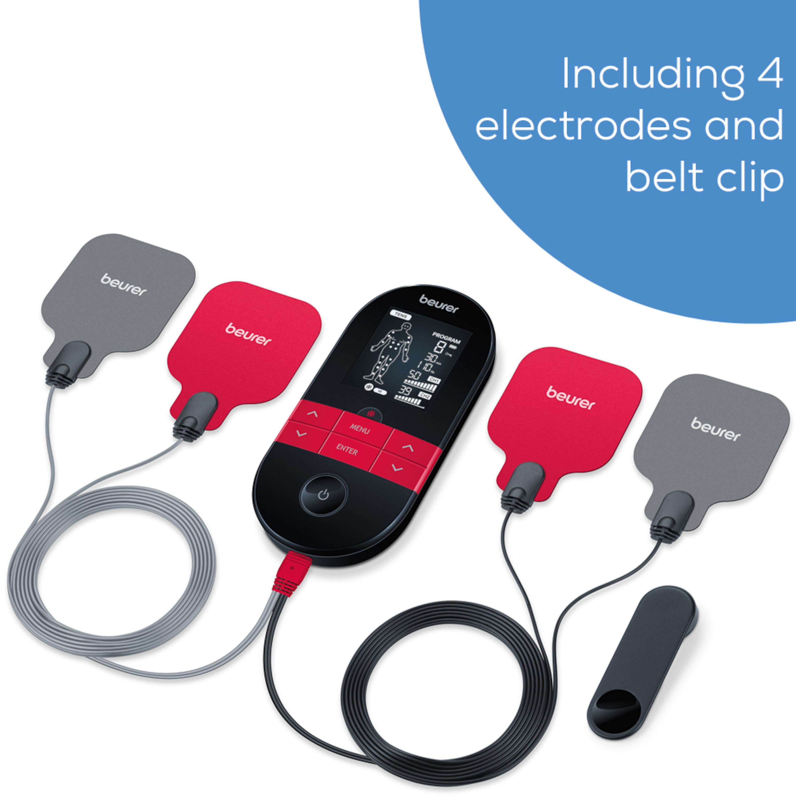 Beurer EM 59 TENS/EMS Muskelstimulator med värme - TENS Elektroterapi ...