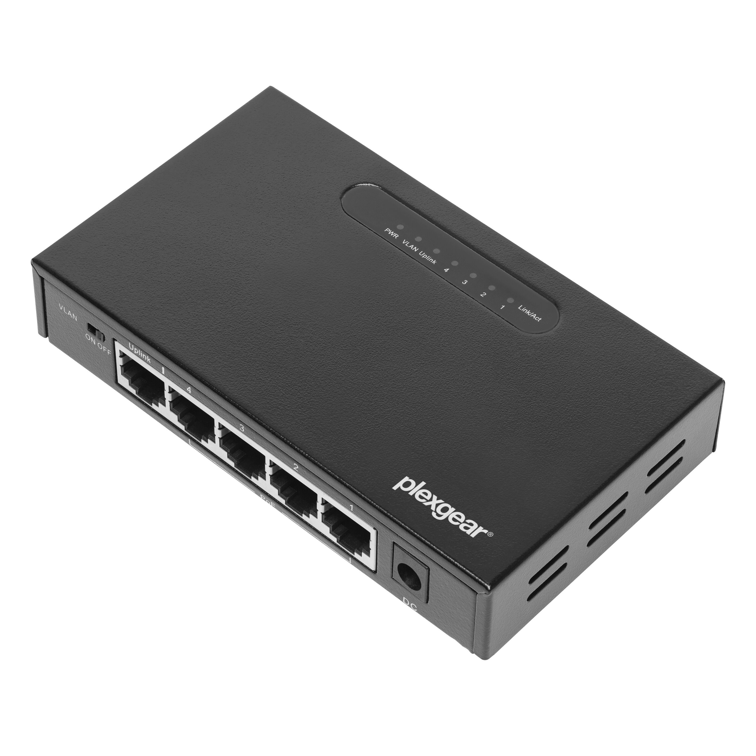 Plexgear Gigabitswitch med POE+ 5-portar - Switchar | Kjell.com