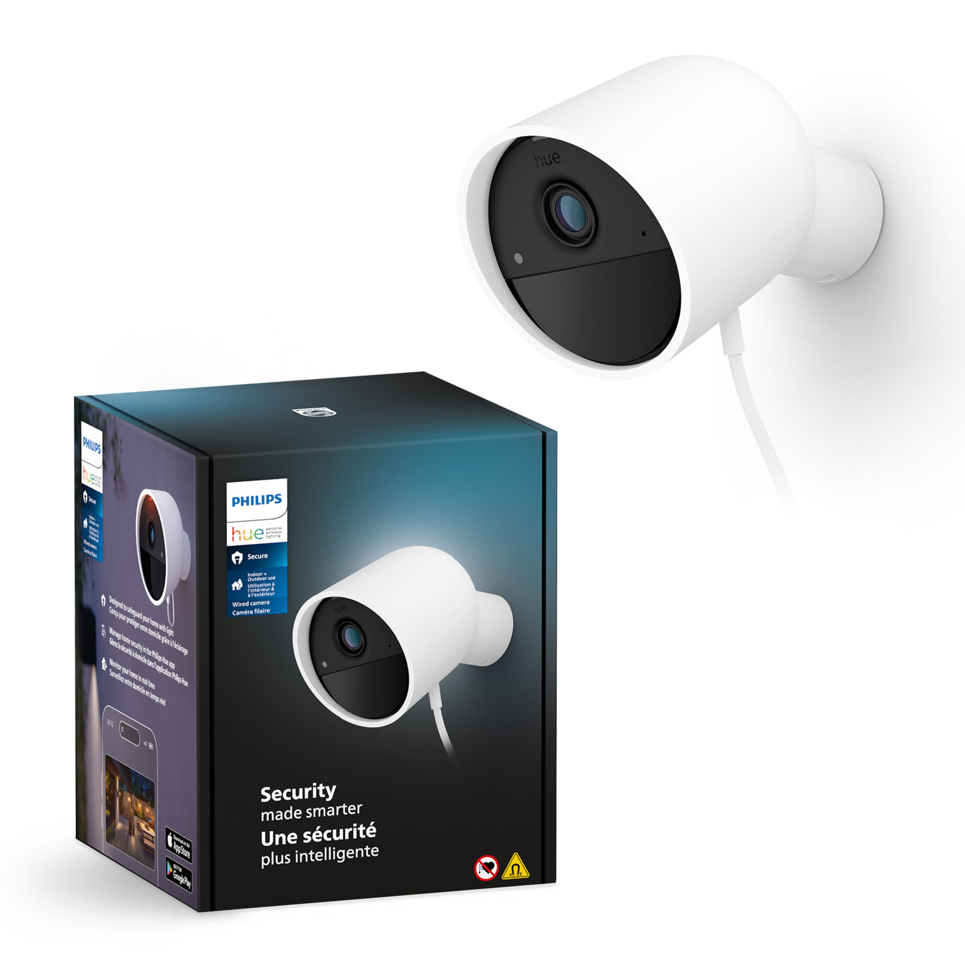 Philips Hue Secure Wired Cam - Philips Hue säkerhet | Kjell & Company