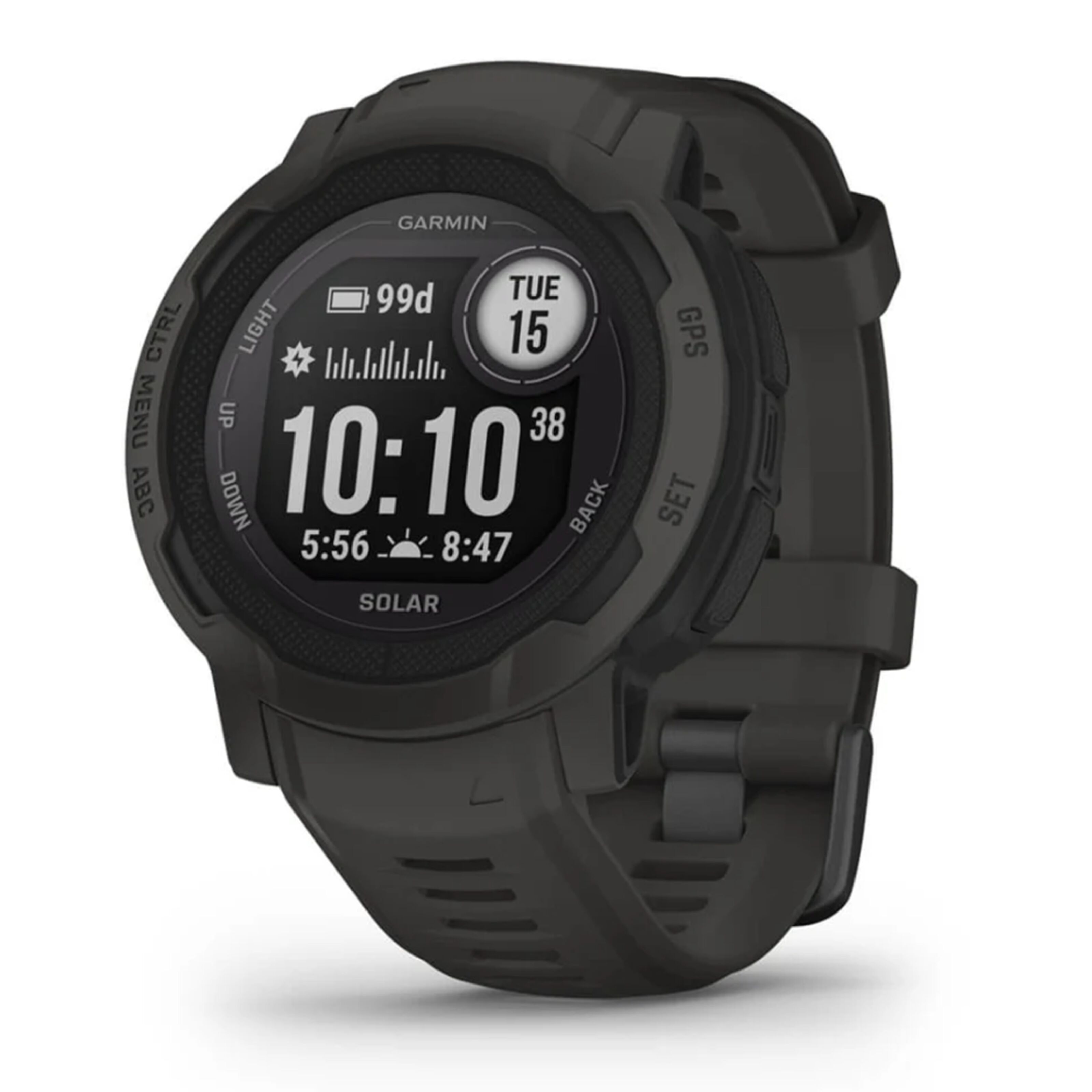 Garmin Instinct 2 Solar Graphite - GPS-klokke | Kjell & Company