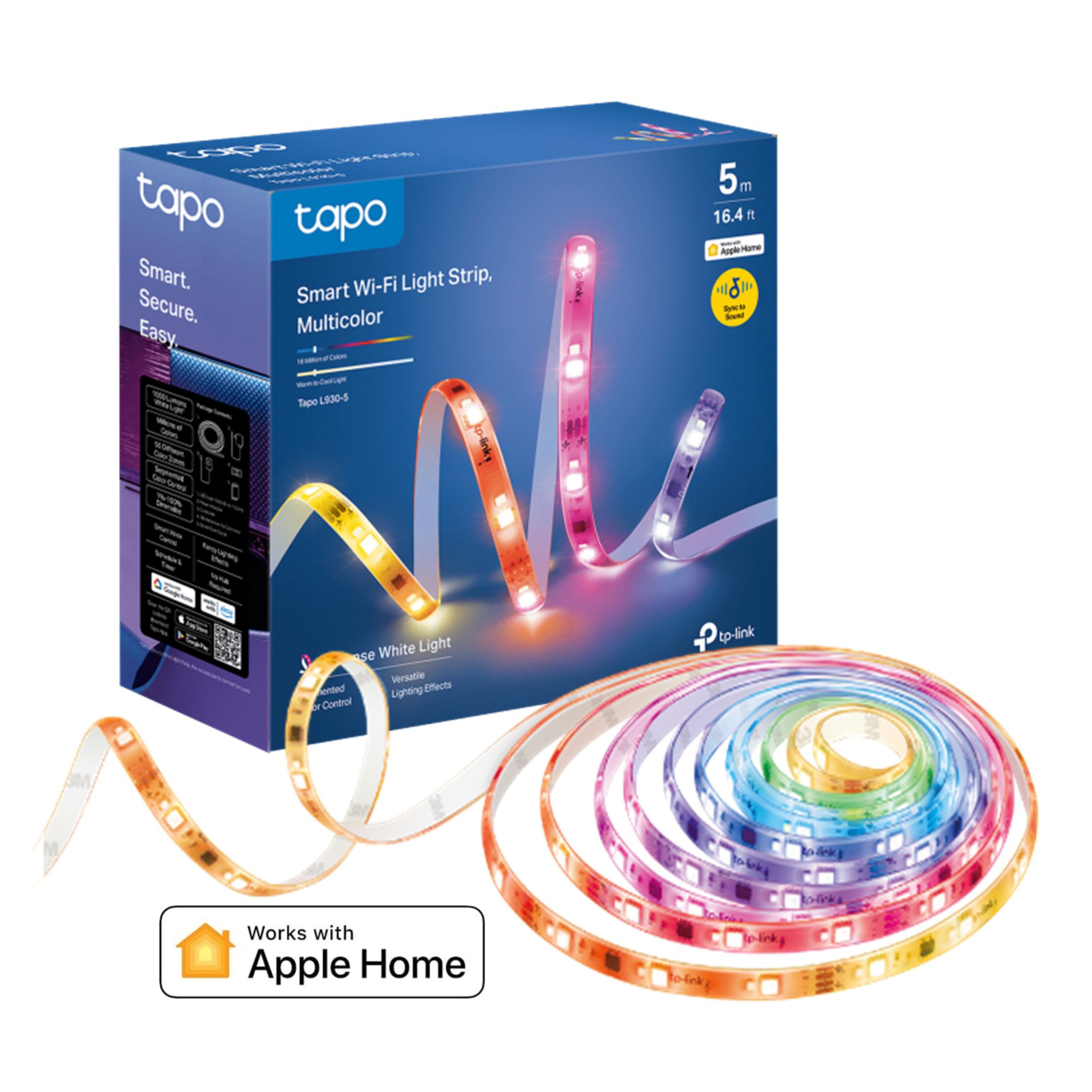 TP-link Tapo L930-5 Smart Light Strip RGB 5 m - RGB LED-lister | Kjell ...